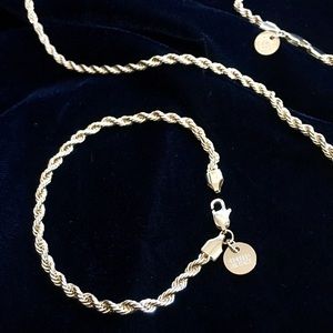 Accessories | Exclusive 18k Gold Rope Chain Bracelet Italy | Poshmark